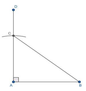 Draw a right triangle in which the sides (other than hypotenuse) are of lengths 5 cm and 4 cm ...